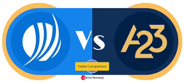 MyTeam11 vs A23 Fantasy: Which app is better and Why?