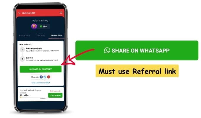 BigCash Referral link 2024 (20 Coins, Deposit Cashback)