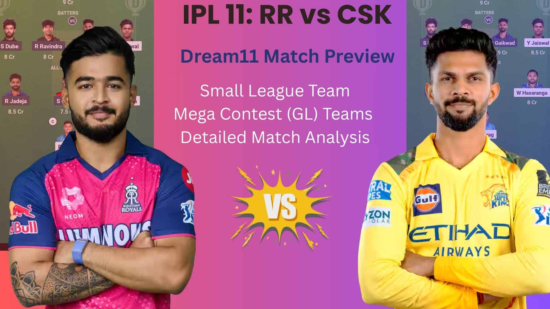 IPL 11: RR vs CSK Dream11 Match Preview - ToPlayFantasy