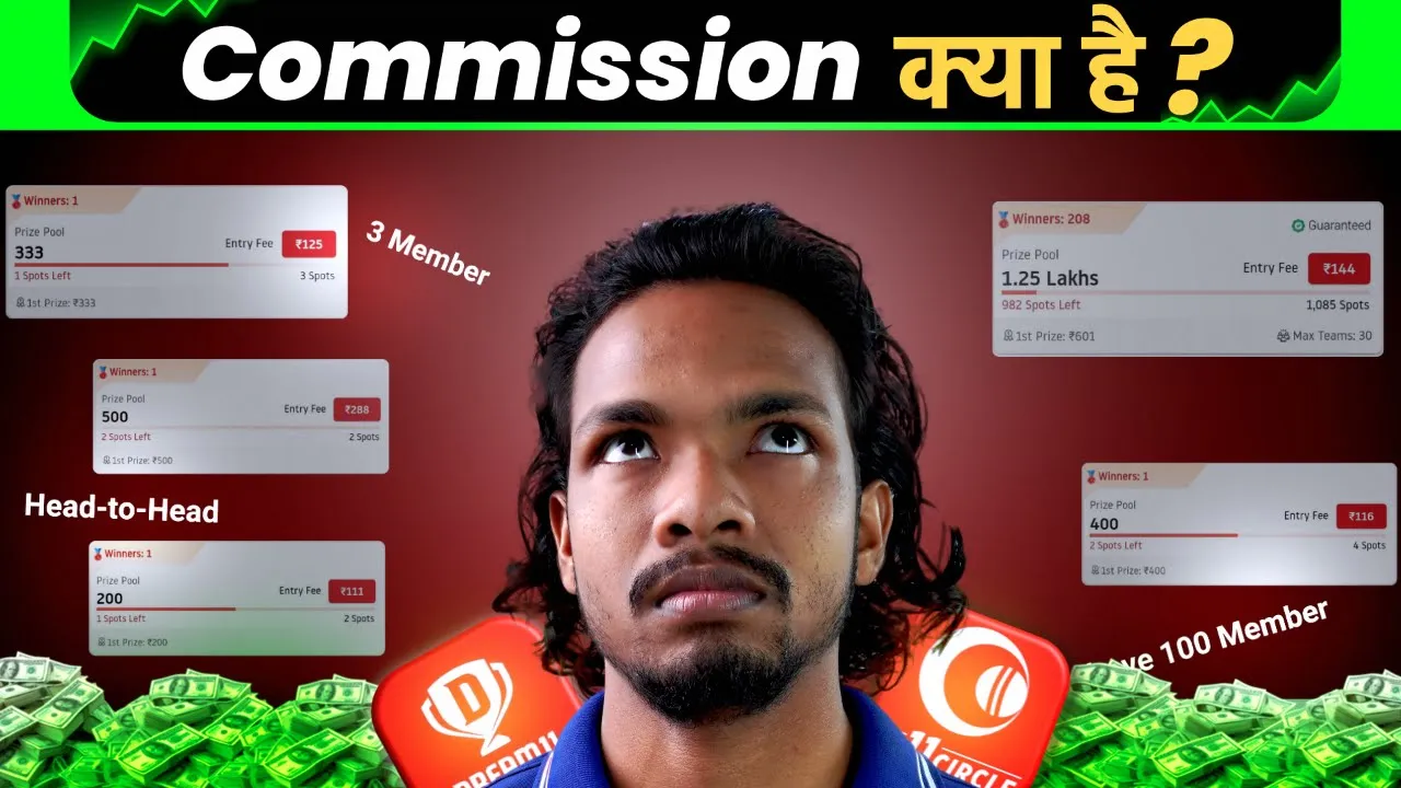 What is Commission in the fantasy cricket app? - ToPlayFantasy