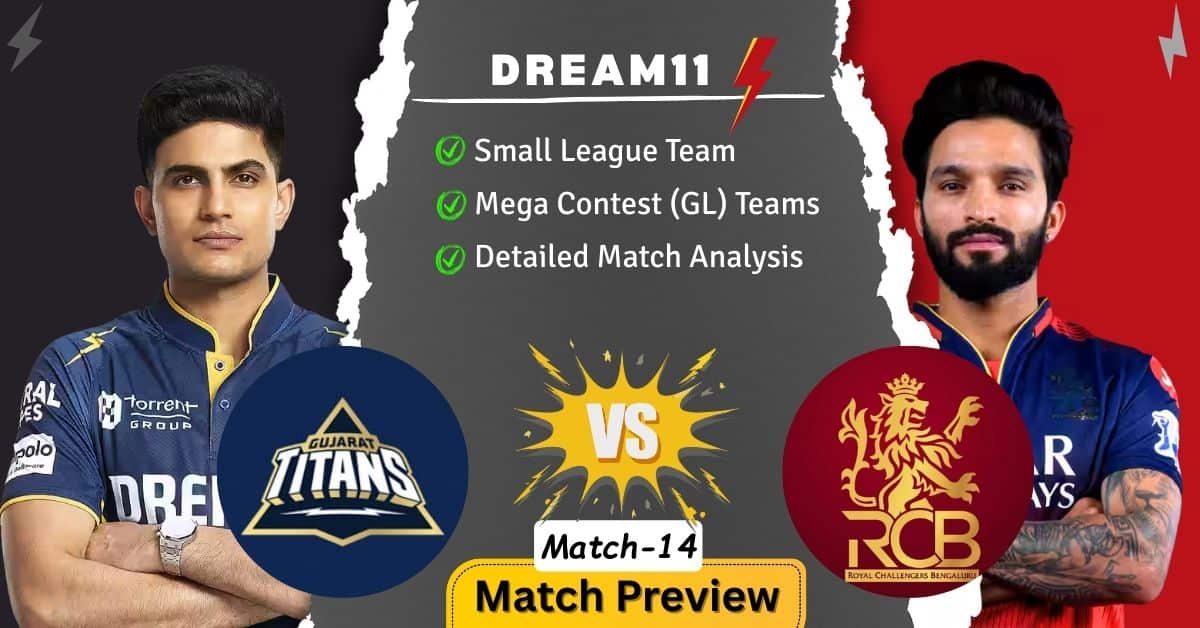 IPL 14: RCB vs GT Dream11 Match Preview - ToPlayFantasy